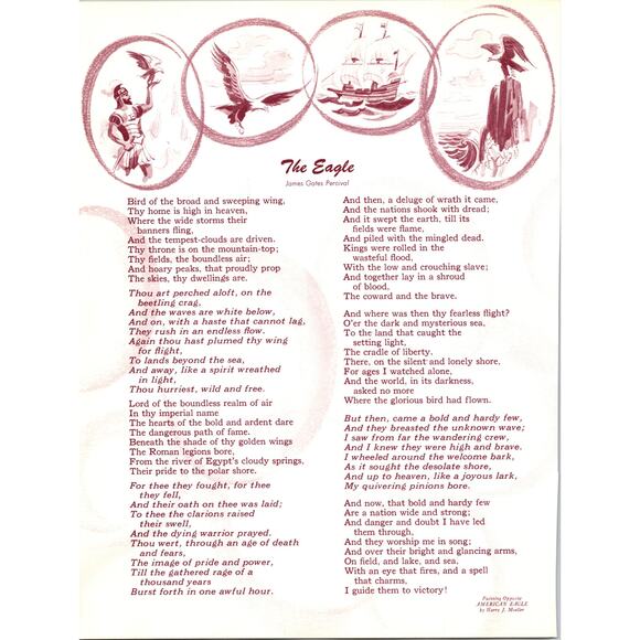 None and/or Unknown | Other | The Eagle James Gates Percival 97s Poem ...